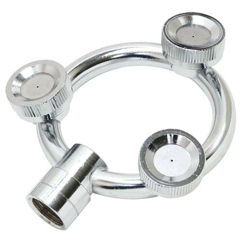 商品説明★ 動噴用パーツ。★ 丸3頭口。スペック* ネジ:SW 13.8* 商品サイズ(約):縦85×横75×奥25mm* 重量(約):100g