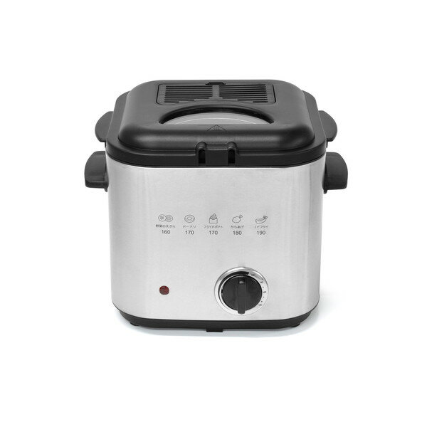 商品説明★ コンパクトサイズのフライヤー。テーブルの上で簡単に調理ができます。★ 火を使わず、料理に合った温度にダイヤルを回すだけで簡単に揚げ物調理ができます。★ お手入れ簡単なフッ素加工なべ。便利な油切りバスケットも付属しています。★ 窓...
