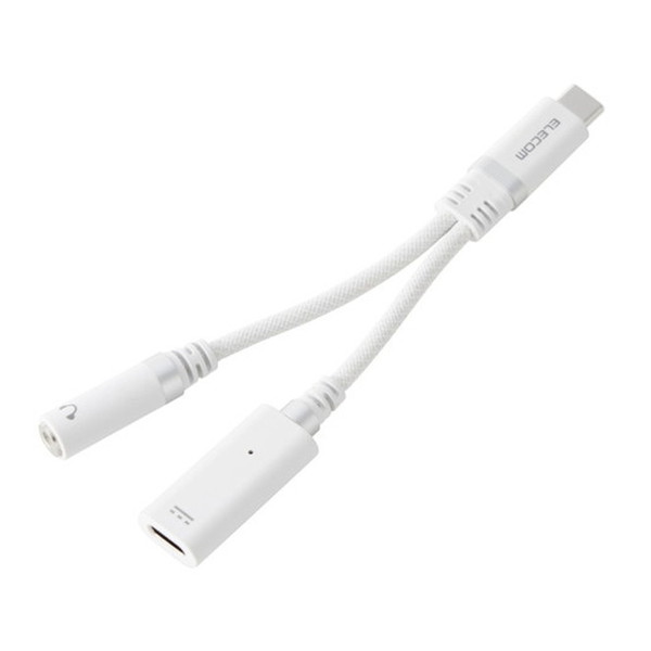 商品説明★ 充電しながら音楽・動画視聴ができる。スマートフォンやタブレットなどのUSB Type-C(TM)ポートをφ3.5mmステレオミニジャックとUSB Type-Cポートの2つに変換。ハイレゾ対応音声変換ケーブルです。φ3.5mmステ...
