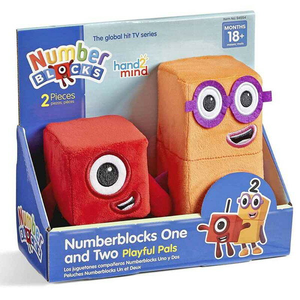 商品説明★ イギリスBBC運営の幼児向け専門チャンネルで大人気の番組「ナンバーブロックス (Numberblocks)」の可愛いキャラクター「One」と「Two」仲良しな2人がモフモフ触感のぬいぐるみになってやってきた!Oneの四角い真っ赤...