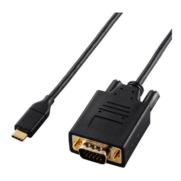 商品説明★ VGA(ミニD-Sub15pin)ポート搭載のディスプレイなどに映像を出力できる変換ケーブルです。USB Type-Cポート搭載パソコンなどの映像信号を、VGA(ミニD-Sub15pin)ポート搭載ディスプレイなどに映像を出力す...