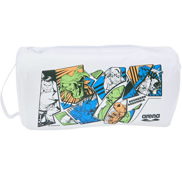 商品説明★ MARVEL(マーベル)デザインのプルーフバッグ。1つ持っているとスイマーに便利なラウンド型。★ プールで泳いだあとに濡れた水着やキャップ、セームタオルなどを収納するのに便利。また、バッグインバッグがしやすいサイズのため、トレー...