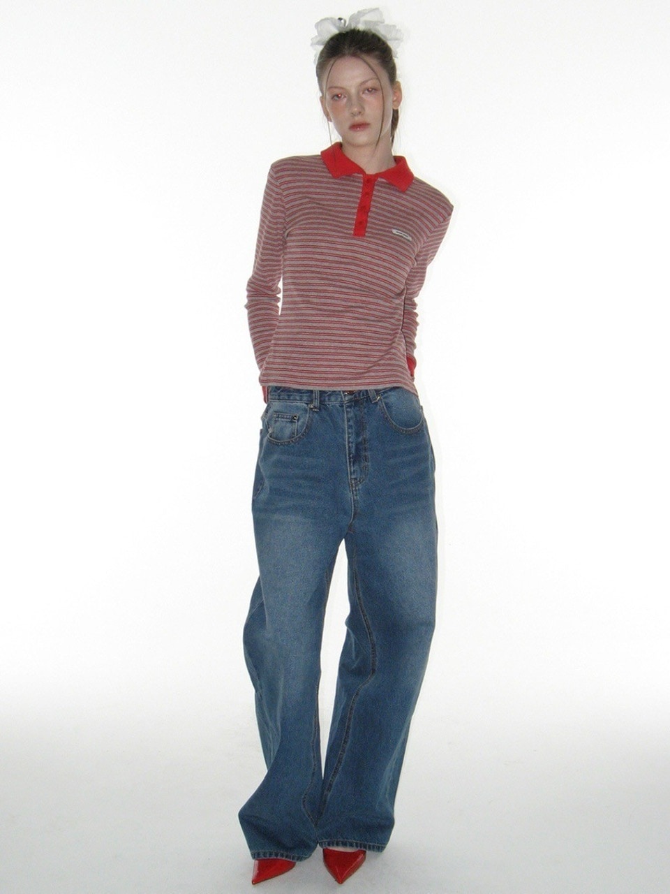 ?サイズ フリー 平置き採寸(cm) 直径：19 ?カラー ホワイト ?素材 コットン100% ?着用モデル身長 173cm ?ブランド説明 CRANK(クランク)は2017年春夏に韓国で設立されたファッションブランドです。 シンプルなアイ...