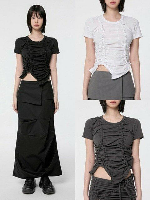 ♢サイズ フリー 平置き採寸(cm) 肩幅：36 身幅：37 着丈：45 袖丈：15.5 ♢カラー ホワイト チャコール ブラック ♢素材 モダール44% コットン51% ♢ブランド説明 Flare Up(フレアアップ)は201...