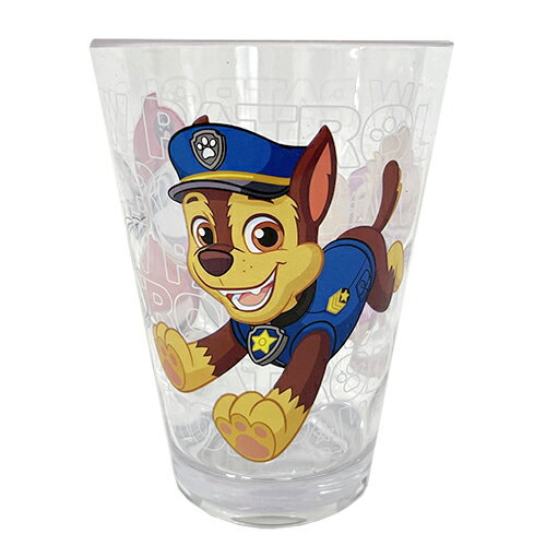 パウパトロールのクリアタンブラーです。 チェイス・マーシャル・スカイが描かれています。 クリアでかわいいですよ。 年長さんから小学校低学年くらいのお子様にちょうどよさそうなサイズ感です。 ■サイズ：直径約8×底直径約5×高さ約10cm ■素...