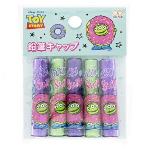 トイストーリー リトルグリーンメン （エイリアン）のえんぴつキャップです。 鉛筆の芯を保護できます。 ●材質：PS ●本体寸法：W10×H45×D10mm ●パッケージサイズ：W60×H80×D10mm
