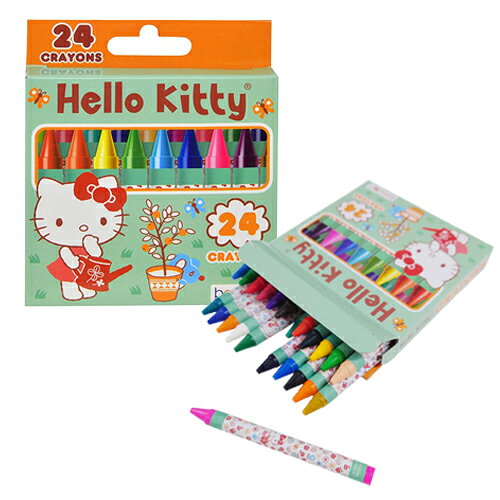 ハローキティのクレヨン24色セットは、お絵かきがもっと楽しくなるアイテムです！ カラフルな24色が揃っているので、ぬりえやお絵かきにぴったり。 持ち運びに便利なサイズです。 NON-TOXIC（非毒性）仕様で、細身のタイプ。 アメリカからの...