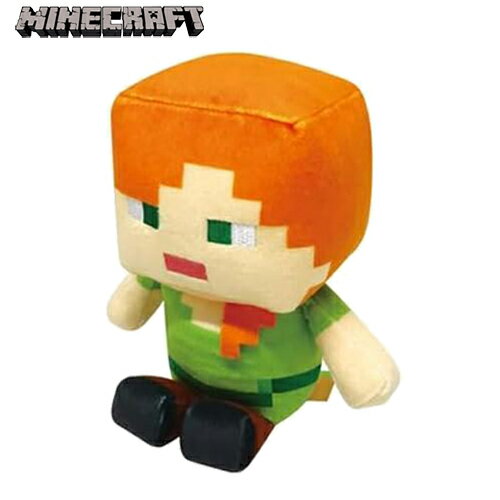 マインクラフト アレックス のぬいぐるみです。 おすわりする、ふわふわでかわいいぬいぐるみ。 お部屋に飾ってあげてね。 サイズ：約H220×W170×D100mm ( 実測サイズ ) 素材：ポリエステル 他のマイクラグッズもチェックしてみて...