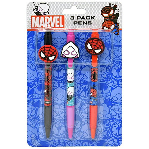 スパイディのキャラクターがデザインされたかわいいボールペンです。 ノック式で使いやすく、黒インクでしっかり書けます。 クリップについているラバーのフェイスは取り外すことができます。 アメリカからの輸入品です。 ■パッケージサイズ：約H190...