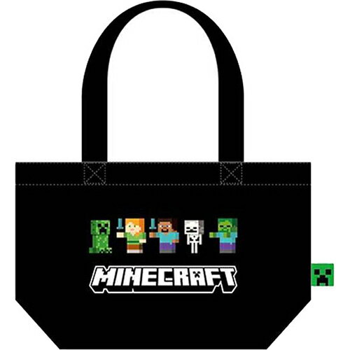 マインクラフトのミニトートです。 便利な内ポケット付き。 ちょっとしたお出かけにとっても便利なミニトートです♪ マチもあるので、お弁当入れにしても◎ ●サイズ：約H190×W300×D100mm（持ち手含まず） 持ち手長さ：約370 (mm...