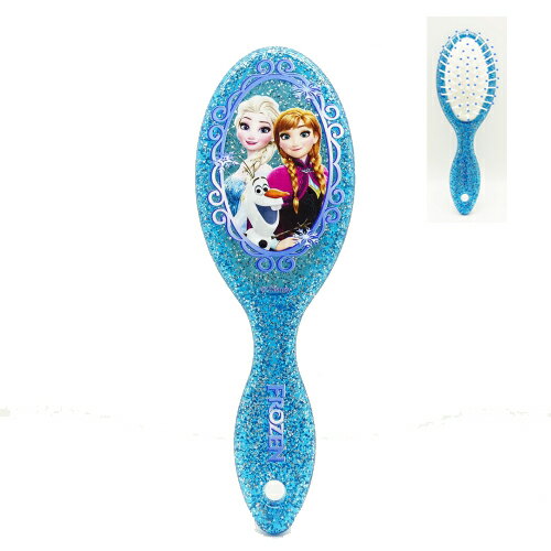 アナと雪の女王の可愛いヘアブラシです。 アナ、エルサ、オラフの絵柄。 ラメ入りのカラーがとってもかわいい♪ プリンセスが好きな女の子にピッタリです☆ お誕生日やクリスマスなど、女の子へのプレゼントにも喜ばれそうです。 ■サイズ：約H17.6...