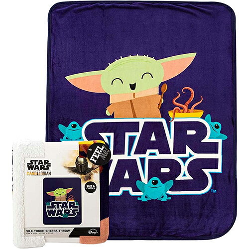 スターウォーズ ザ マンダロリアン グローグー フリース ブランケットは、寒い季節にぴったりのアイテムです。 やわらかい素材で作られており、シルクタッチの心地よさが特徴です。 裏面はもこもこふわふわのボア生地となっています。 薄手でありなが...