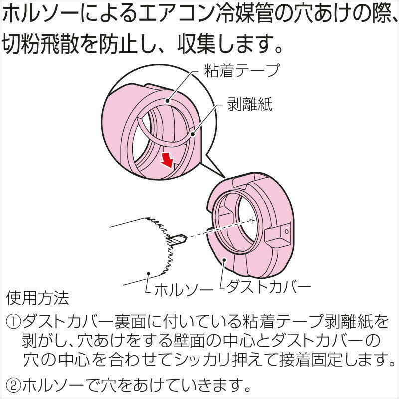 【楽天市場】【在庫有】 ダストカバー DHC-70 ホルソー径φ70迄 未来工業 ミライ 電設資材：プロポチ