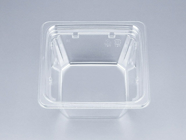 中皿使用で食材を分けることが出来るので味移りなく鮮度をキープ。浅めのタイプと深めのタイプで、用途によって使い分け。スッキリとした本体はひっくり返して蓋として使用できます(TC嵌合蓋使用時)。※蓋は別売り。サイズ：125×125×57mm材質...