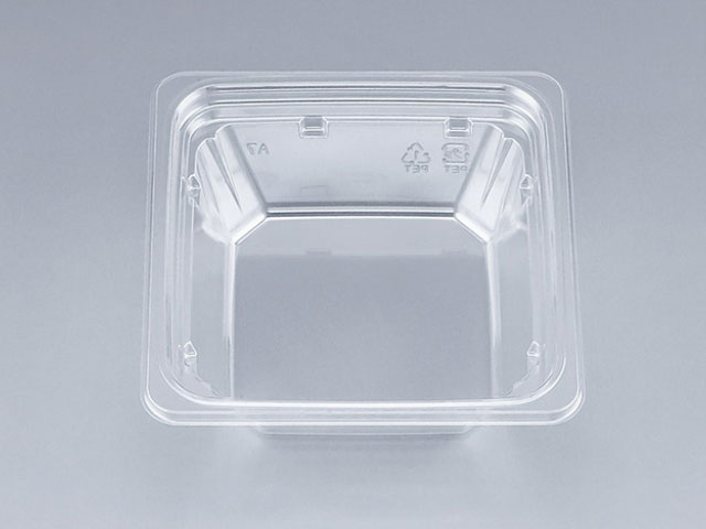 中皿使用で食材を分けることが出来るので味移りなく鮮度をキープ。浅めのタイプと深めのタイプで、用途によって使い分け。スッキリとした本体はひっくり返して蓋として使用できます(TC嵌合蓋使用時)。※蓋は別売り。サイズ：125×125×45mm材質...