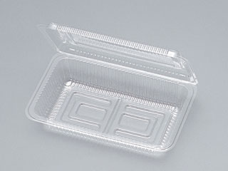 様々なシーンに対応できるリーズナブルな汎用一体式容器。非嵌合のため、輪ゴムやテープ止め、超音波溶着が必要です。※サイズ表記は、蓋を閉じたときの外寸です。高さは、本体＋蓋の合計になります。外寸(本体+蓋)：100×163×40mm／本体高さ：...