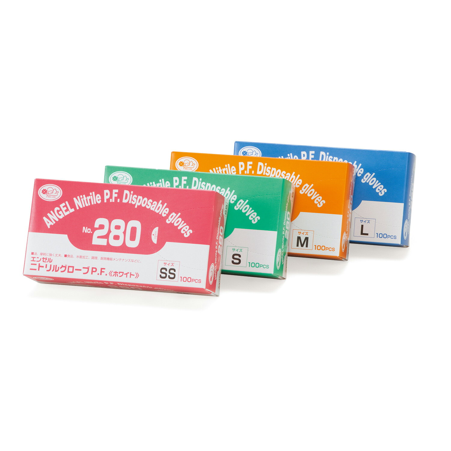 1箱100枚入。引張強度が強く、伸縮性もあり、優れた強度。指先にエンボス加工を施し、細かな作業にも最適。粉無し。食品衛生法適合。サイズ：SS材質：ニトリルゴム色：ホワイト商品コード00340282メーカー名サンフラワー関連商品(ケース)No...