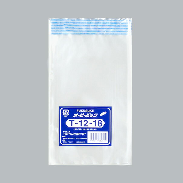 透明性に優れたOPP製です。使い勝手も色々です。寸法：(180+40)×120mm改正食品衛生法　対応品。長辺×短辺：（180+40）×120厚さ：0.03mm材質：OPP商品コード00414735メーカー名福助工業関連商品(バラ)オ-ピ-...