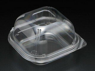 寸法：122×122mm／本体深さ30mm／蓋高さ43mm。カチッとはまる嵌合(かんごう)タイプ。サイズ：122×122mm、本体深さ30mm、蓋高さ43mm材質：OPS重量：9g商品コード00197776メーカー名スミサイズ122×122...