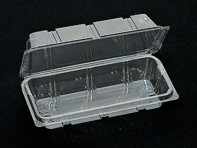 一体式ワンタッチ嵌合容器。※サイズ表記は、蓋を閉じたときの外寸です。高さは、本体＋蓋の合計になります。外寸(本体+蓋)：190×95×60mm／本体高さ：30mm／蓋高さ：30mm／材質：OPS商品コード00506313メーカー名福助工業重...