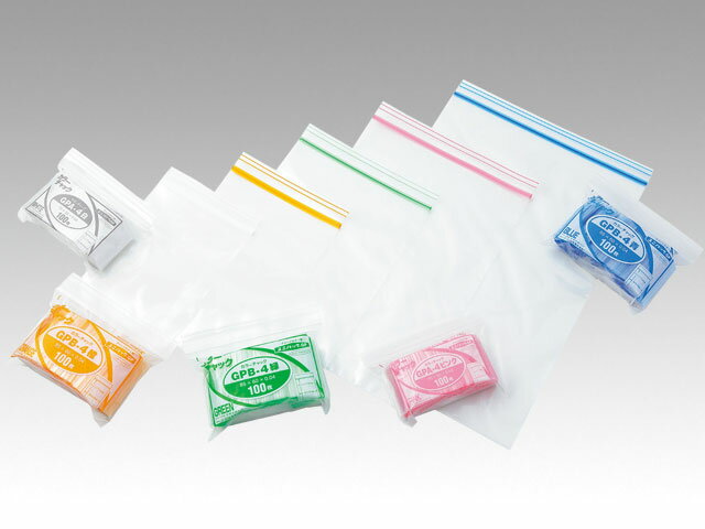 チャック付ポリ袋。全5色。用途に合わせて色分けができます。厚さ：0.04重量：1サイズ：チャック下85×袋巾60mm商品コード00544671メーカー名生産日本社重量1.00g関連商品(ケース)ユニパックGPB-4カラ-チャック橙 1000...