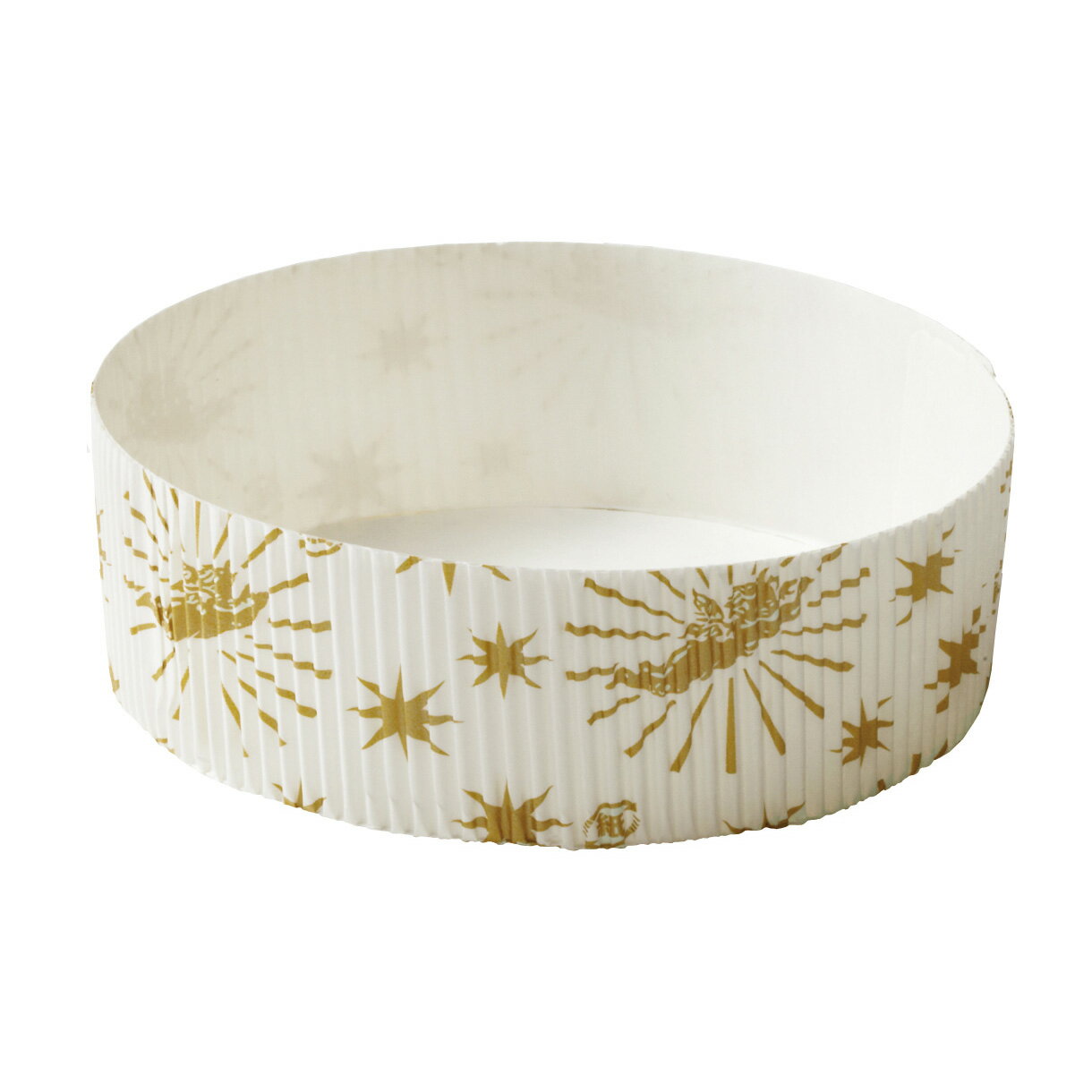 焼成容器。4号ホールサイズのケーキにちょうどいい焼成容器です。サイズ：φ120×40mm／材質：E段未晒片艶クラフト／重量：5.88g／容量：470cc商品コード00574726メーカー名天満紙器重量5.88g電子レンジ可種別本体のみ対応蓋...