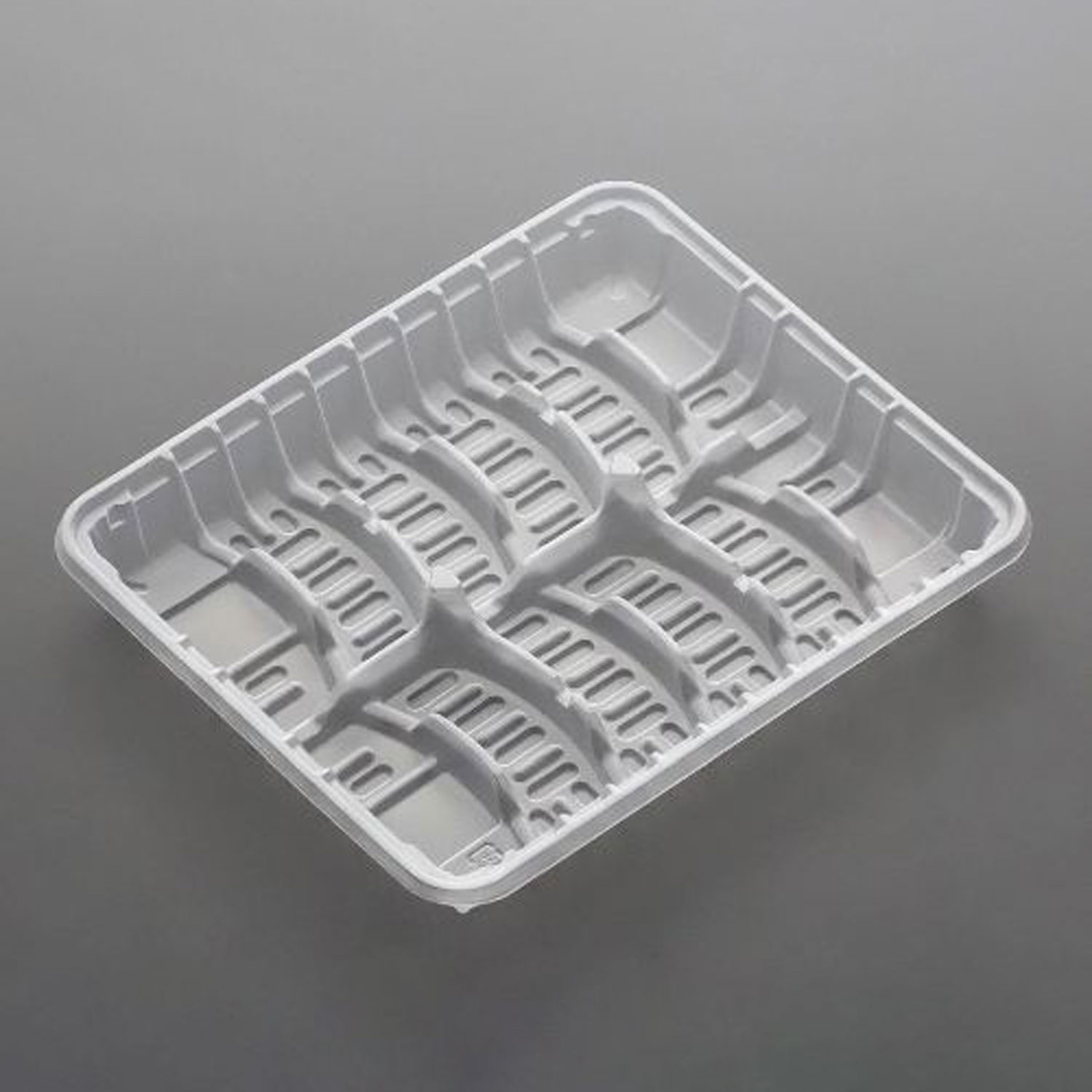 餃子等、冷凍食品を入れるのにピッタリのトレーです。サイズ：197×167×27mm／材質：PPN／重量：8.94g/色：透明商品コード00651087メーカー名廣川重量8.94g電子レンジ可種別本体のみ関連商品(ケース)餃子トレー ギョーザ...