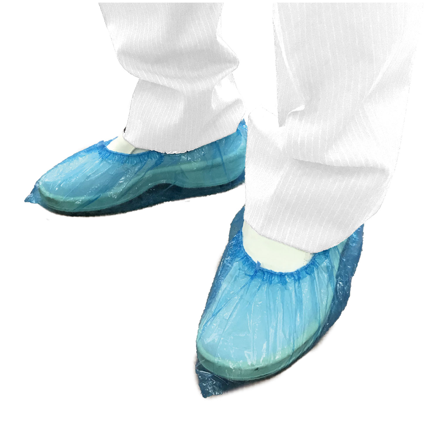 靴を履いたまま装着するだけで、靴底についた土・ほこりの落下を防ぎます。サイズ：400×150mm材質：ポリエチレン重量：230g商品コード00699559重量230.00g種別本体のみ関連商品(ケース)フジPEシューズカバー 1000点・注...