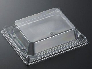 カチッとはまる嵌合(かんごう)タイプ。蓋のみです。※本体は別売り。サイズ：178×148×42mm／材質：A-PET／重量：12g商品コード00356883メーカー名中央化学重量12.00g電子レンジ不可種別蓋のみ対応付属品（別売）寿司容器...