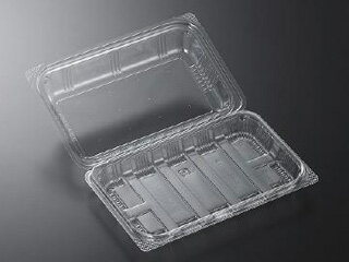 カチッとはまる嵌合(かんごう)タイプのフードパック。※サイズ高さは、本体＋蓋の合計になります。サイズ：[外寸(本体+蓋)]197×128×46mm、[本体高さ]23mm、[蓋高さ]23mm／材質：OPS商品コード00388799メーカー名中...