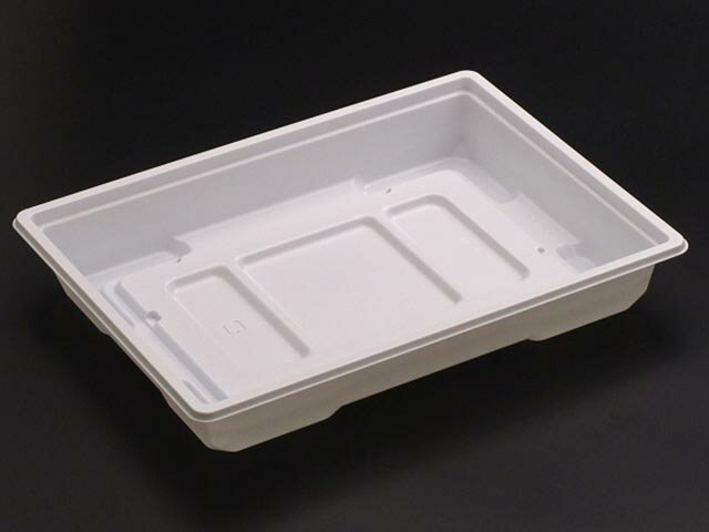 もてなしの風情のあるお弁当容器。うまいものを立たせて魅せる蓋は余裕の高さ。選べる豊富なバリエーションの中皿。本体のみの価格となります。蓋・中皿は別売り。サイズ：223×167×33mm材質：HIPS重量：15g商品コード00533478メー...