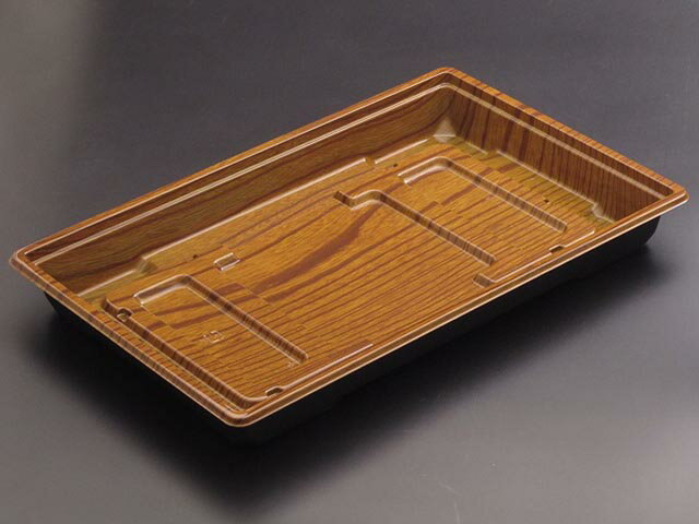 もてなしの風情のあるお弁当容器。うまいものを立たせて魅せる蓋は余裕の高さ。選べる豊富なバリエーションの中皿。本体のみの価格となります。蓋・中皿は別売り。サイズ：280×179×30mm材質：HIPS重量：21g商品コード00549322メー...