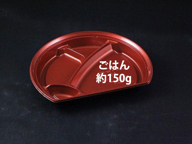 「変わった！」が伝わる変形型の色ごはん新定番容器。半月型の広い天面で中身をしっかり魅せることができます。本体のみ、蓋は別売りです。サイズ：220×180×27mm材質：バイオマスプラ重量：15g商品コード00567794メーカー名リスパック...