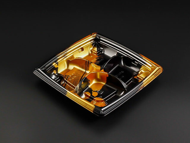 「やりたくない」が「やりたい」に変わる仕切り。仕切りの交差点を下げることで、料理の色や形が伝わります。仕切りが細く、互い違いになっており、料理のスキ間がなく、ぎっしり感がアップ。一部屋ごとの形が異なり、料理に動きがでます。電子レンジ対応。約...