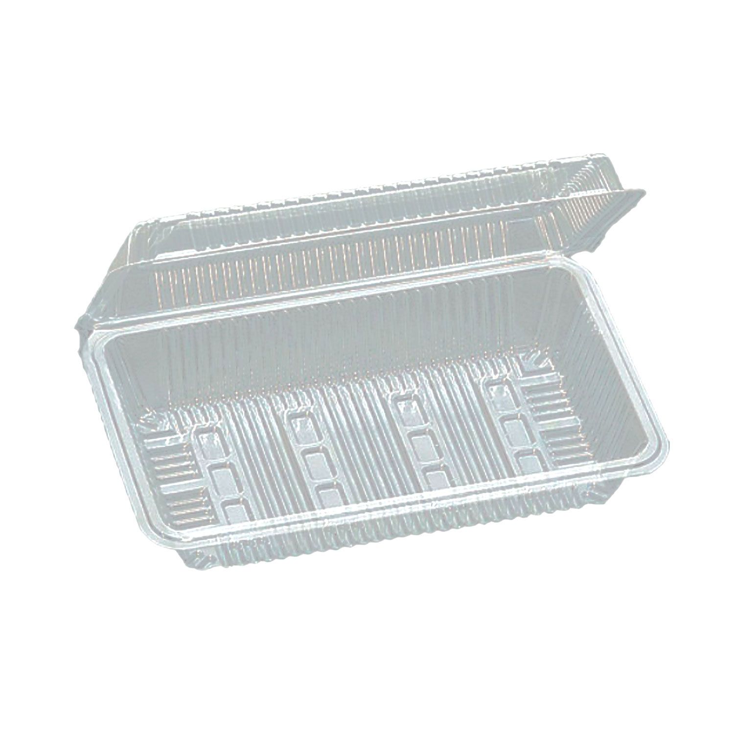 様々なシーンに対応できるリーズナブルな汎用一体式容器。非嵌合のため、輪ゴムやテープ止め、超音波溶着が必要です。※サイズ表記は、蓋を閉じたときの外寸です。高さは、本体＋蓋の合計になります。外寸(本体+蓋)：125×193×45mm／本体高さ：...