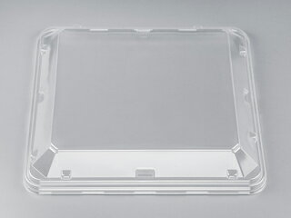カチッとはまる嵌合(かんごう)タイプ。蓋のみです。※本体は別売り。サイズ：236×221×20mm材質：OPS重量：17g商品コード00146664メーカー名シーピー化成サイズ236×221×20mm材質OPS重量17.00g電子レンジ不可...