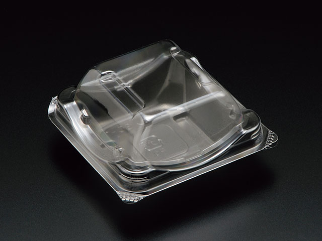 カチッとはまる嵌合(かんごう)タイプ。本体と蓋一体型の容器です。サイズ：88×87×深さ26mm、蓋高さ19mm、[内寸]69×69mm材質：OPS重量：4.10g商品コード00153074メーカー名スミサイズ88×87×深さ26mm、蓋高...