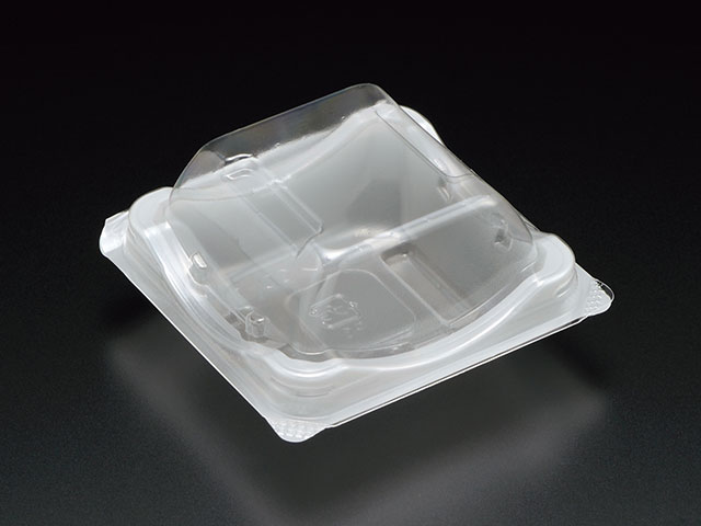 カチッとはまる嵌合(かんごう)タイプ。本体と蓋一体型の容器です。サイズ：88×87×深さ26mm、蓋高さ19mm、[内寸]69×69mm材質：OPS重量：4.10g商品コード00153080メーカー名スミサイズ88×87×深さ26mm、蓋高...