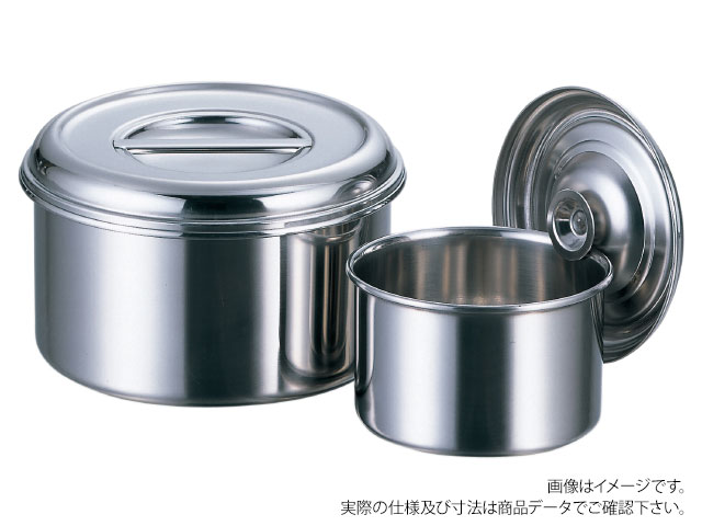 繋ぎ目の無いプレスによる1枚絞り加工で、溶接部分が無く水漏れの心配もありません。置き場にこまらない引掛金具付の蓋。こちらは取手無し・浅型タイプです。※長時間塩分濃度の高いものや、酸の強いものを入れてご使用にならないでください。錆の発生や割れ...