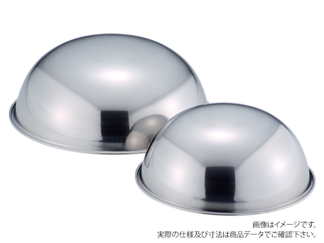 ボンブ(半球型)ケーキ用型。サイズ：内径φ153×深さ65mm、板厚0.4mm材質：SUS304(18-8ステンレス)商品コード00238785メーカー名赤川器物製作所関連商品(バラ)AG18-8 ボンブ型 15cm 1点関連商品(小箱)A...