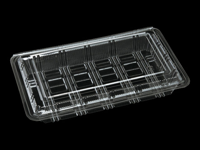 非嵌合、かぶせ式のフードパック。テープや輪ゴムで蓋を止めてご利用ください。※サイズ表記は、蓋を閉じたときの外寸です。高さは、本体＋蓋の合計になります。サイズ：249×150×40(本体高さ30+蓋高さ10)mm／材質：OPS／重量：14g商...