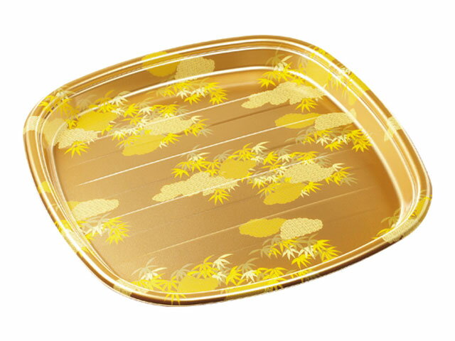 華やかな寿司桶容器。容量目安：にぎり約56〜70貫。※蓋は別売り。サイズ：445×445×40mm／材質：PSP／重量：47g商品コード00266901メーカー名エフピコ重量47.00g電子レンジ不可種別本体のみ対応蓋（別売）T-新角桶7人...