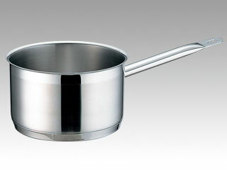 電磁調理器対応(IH対応)。業務用鍋。耐蝕・耐摩耗・堅牢・熱伝導など材質の追求から始まり、軽量化、衛生面、健康や安全の配慮など利便性を設計・加工工程で付加させて、創り上げています。熱伝導・熱保温に優れた材質(多層構造)を使用していますので理...