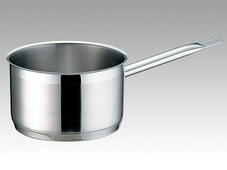 電磁調理器対応(IH対応)。業務用鍋。耐蝕・耐摩耗・堅牢・熱伝導など材質の追求から始まり、軽量化、衛生面、健康や安全の配慮など利便性を設計・加工工程で付加させて、創り上げています。熱伝導・熱保温に優れた材質(多層構造)を使用していますので理...