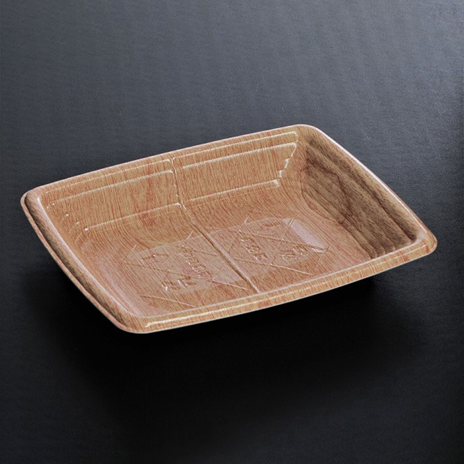 味付け肉、漬け魚にご利用いただけます。味噌ダレに適した柄と汎用的に使えるフラットタイプのラップトレーです。使用後も簡単に手で割ることができ、後片付けも楽々。ご家庭のゴミ袋体積約44％削減出来ます。サイズ：196×150×30mm材質：PSP...
