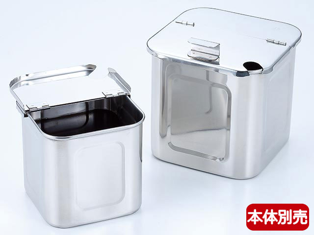 角キッチンポット90mm角用の割蓋。レードル等を差したまま蓋ができます。サイズ：90×90mm材質：18-8ステンレス商品コード00319577メーカー名YUKIWA種別蓋のみ対応付属品（別売）UK 角・深型キッチンポット 9cm YUKI...