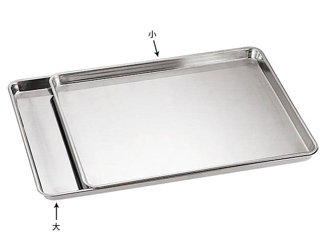 トレーやバット代わりに使用できます。サイズ：653×453×30mm材質：18-8ステンレス商品コード00319651メーカー名YUKIWA関連商品(バラ)UK 18-0 シ-トトレ-大 1点・注意事項：モニターの発色によって色が異なって見...