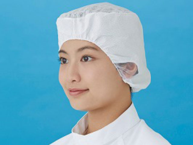 高耐久性タイプ(数回の洗濯が可能)。頭全体をフィットさせます。天井がメッシュで通気性に優れています。頭巾のインナーとして最適。サイズ：M材質：不織布色：白商品コード00325373メーカー名日本メディカルプロダクツ種別本体のみ関連商品(ケー...