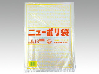 食品包装用のポリ袋。国内生産品で透明性・開口性に優れます。サイズ：380×260mm材質：LDPE厚さ：0.02mm商品コード00386627メーカー名福助工業関連商品(バラ)ニュ-ポリ新002 13 100点関連商品(小箱)ニュ-ポリ新0...