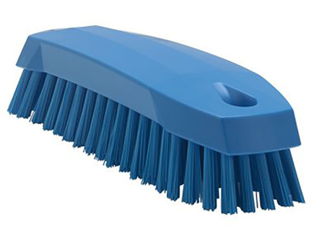 コンパクトサイズで女性にも使いやすいソフトハンドブラシ。作業台や容器の洗浄など多目的に使用できます。サイズ：170×55×高さ45mm、[毛丈]25mm、[線径]0.35mm材質：[ボディ部]ポリプロピレン、[フィラメント]ポリエステル重量...